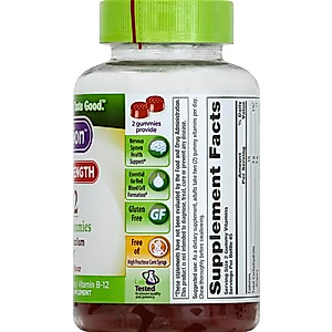 Vitafusion Extra Strength Vitamin B12 Gummy Vitamins for Energy Metabolism Support and Nervous System Health Support, Cherry Flavored, America’s Number 1 Brand, 45 Day Supply, 90 Count