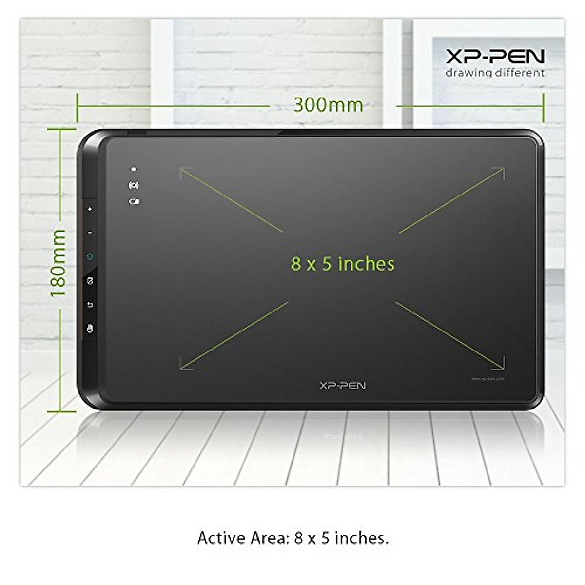 XPPen 8X5 Inch Graphics Drawing Tablet Star05 V2 Wireless 2.4G Digital Drawing Tablet with 8192 Pressure Battery-Free Stylus & Touch Hot Keys Compatible with Window/Mac