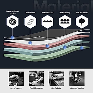 Executive Home Office Chair-Ergonomic Computer Desk Chair with Padded Flip-up Arms, Adjustable Height and Tilt, Soft Leather Office Chair Swivel Rolling for Adult Teens Working, Study, Gaming (Black)