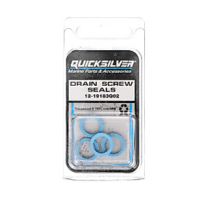 Quicksilver 19183Q02 Lower Unit Gear Lube Drain and Fill Hole Screw Seal