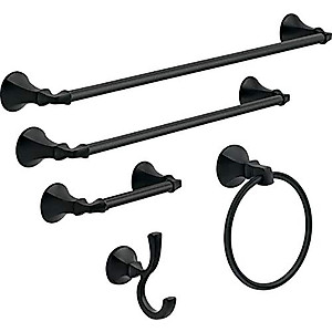 Delta Faucet 76446-BL Ashlyn Wall Mounted Towel Ring in Matte Black