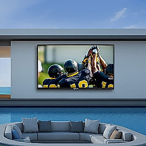 SYLVOX 65 Inch Outdoor TV, Waterproof 4K Smart TV, High Brightness,7x16(H) Commercial Grade, Supports Bluetooth & Wi-Fi, Suitable for Partial Sun(Deck Series 2022)