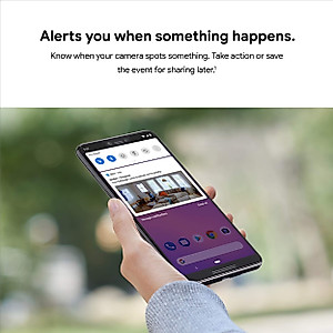 Google Nest Cam Indoor - 1st Generation - Wired Indoor Camera - Control with Your Phone and Get Mobile Alerts - Surveillance Camera with 24/7 Live Video and Night Vision