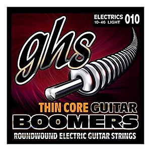 GHS Strings TC-GBL Thin Core Boomers, Nickel-Plated Electric Guitar Strings, Light (.010-.046)