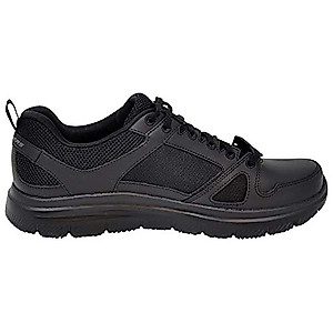Skechers Men's Flex Advantage SR Black/Black Work Shoe 10.5 W US