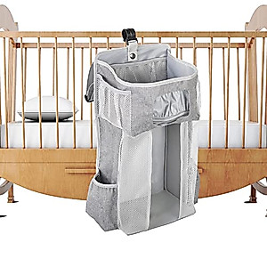 Hanging Diaper Organizer | Diaper Holder for Crib Car Nursery Organizer | Hanging Nursery Diaper Stacker Organizers for Cribs, Baby Essentials