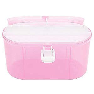 Zerodeko Box Double Layer Suitcase Desk Gadgets Suitcase for Sewing Basket Toys for Office Carrying Cases Kids Suitcase Art Bins Storage Containers Kid Toys Crafts Plastic Foldable Travel