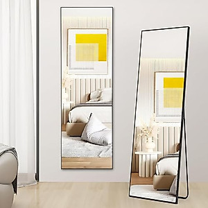 YSSOA Round Wall Mirror, Circle Mirror for Bathroom, Entry, Dining Room & Living Room Metal Black Frame Wall Mount Mirror, 24 inch