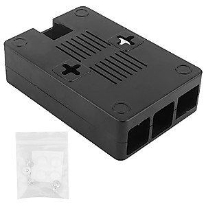 Raspberry Pi Case, 3B/3B+ ABS Shell Enclosure Sturdy Enclosure Box for Raspberry Pi Widely Used for Repair Parts for Man(Black)