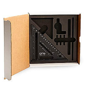 DFM 6 Inch Trade Edition Carpenter Square Made in USA (Black)