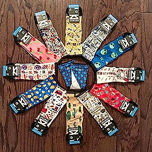 Zensah Limited Edition Running Socks - Anti-Blister Comfortable Mini-Crew Sport Socks, Moisture Wicking (Large, Tropical Palm Trees)