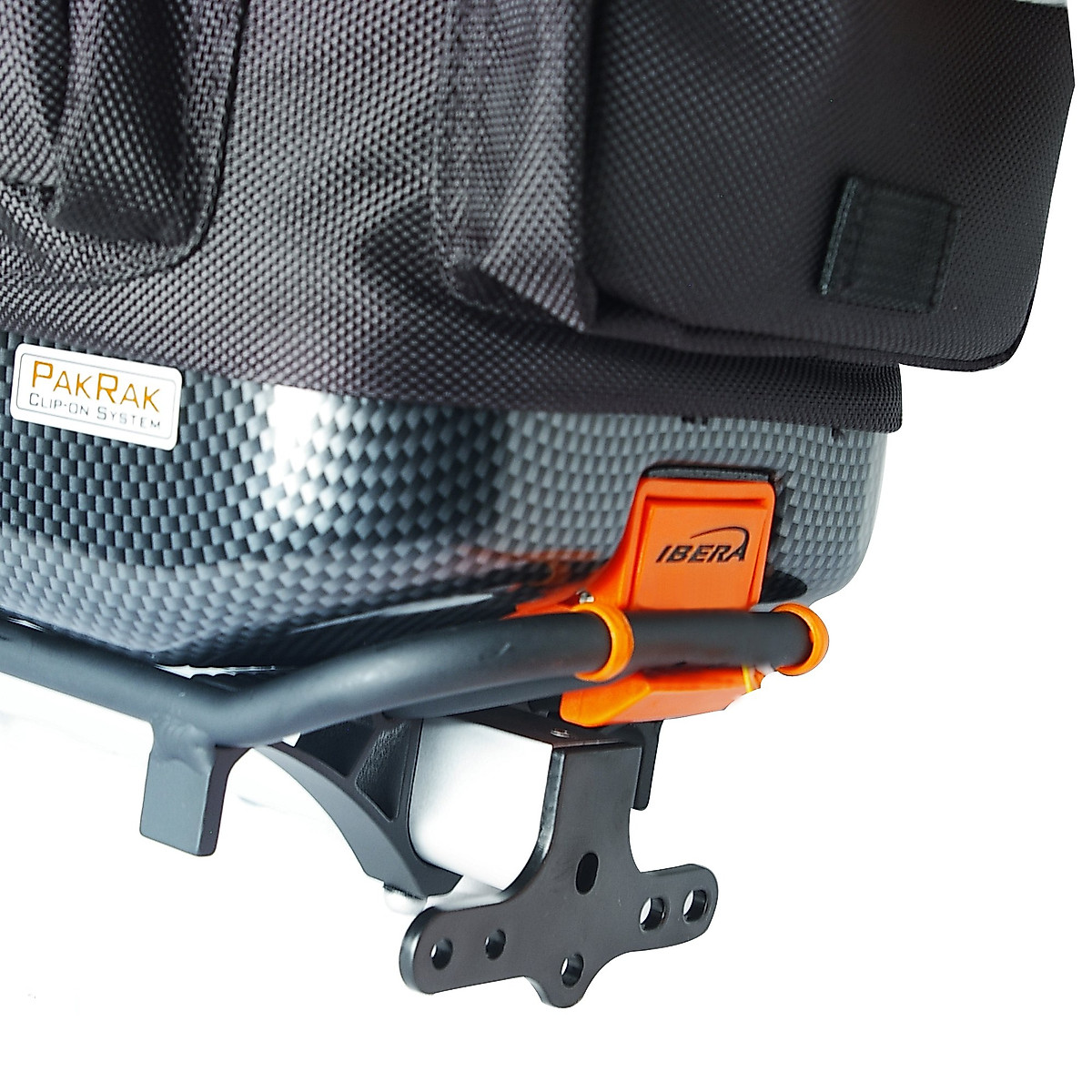 Ibera Bike Trunk Bag - PakRak Clip-On Quick-Release Bicycle Commuter Bag