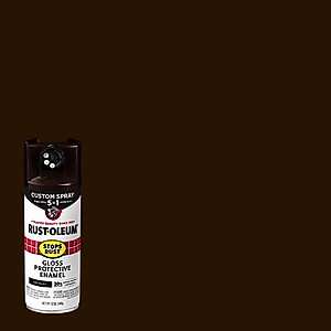 Rust-Oleum 376890 Stops Rust Custom Spray 5-in-1 Spray Paint, 12 oz, Gloss Dark Walnut