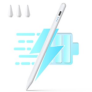 Stylus Pen for iPad 9th & 10th Generation - 10Mins Faster Charge Compatible for iPad 6-10 Gen, iPad Air 3-5, iPad Mini 5/6, iPad Pro 11"/12.9"