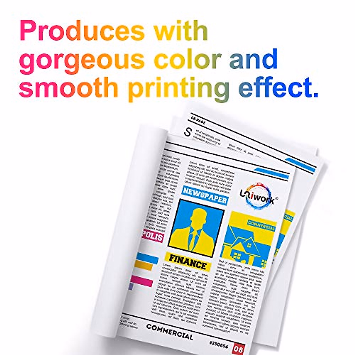 Uniwork Remanufactured Ink Cartridge Replacement for Epson 252XL 252 XL T252XL use for Workforce WF-3640 WF-3620 WF-7110 WF-7710 WF-7720 WF-7620 Printer Tray (4 Black)