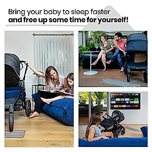 Sleepy bump Baby Stroller Rocker-Put Your Newborn, Baby or Infant to Sleep in no Time. Baby Nap Helper Rocking Mat. Rocks Any Stroller Anywhere, Anytime. Indoor & Outdoor Use (Gentle Gray)