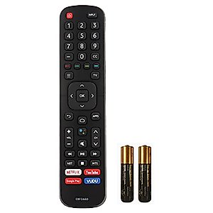 New IR ERF2A60 Remote Control Fit for Hisense Smart 4K TV 65H8F 50H8F 65H9F 55H9F 55H8F 43H6570F 50H6570F 55H6570F 65H6570 55H9020F 55H9030F with Two Batteries (Without Voice Function)
