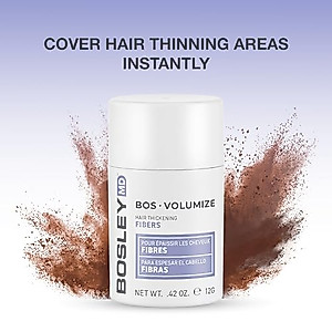 BosleyMD Professional Strength Hair Thickening Fibers, Medium Brown, 0.42 Ounce (Pack of 1)