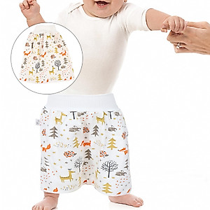 Diaper Skirt Diaper Skirt for Bed Wetting Training Pants Cloth Diaper Skirts Cotton Diaper Shorts for Baby Boy Girl Night Time Potty Training 3pcs Potty Training Pants