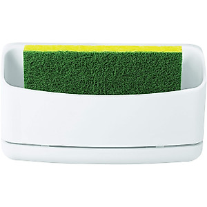 Command Under Sink Sponge Storage Caddy, 9.4" x 12" x 7.8", White