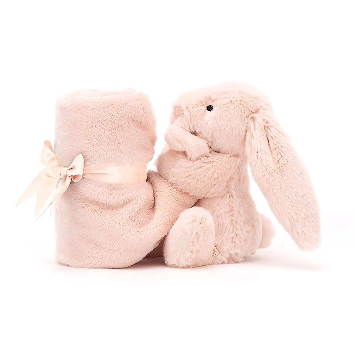 Jellycat Bashful Blush Bunny Soother, 13.5 inches | Security Blanket & Lovey for Babies | Baby Gift