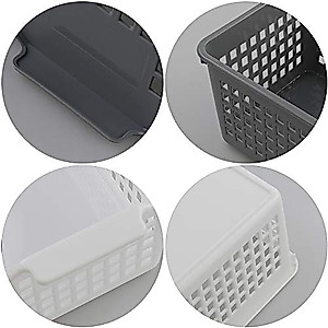 Vcansay Small Plastic Storage Basket, 6 Packs