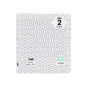 PARASOL Clear+Dry Disposable Diapers | RashShield Protection, Leakproof Design, Hypoallergenic Diaper Set | Size 2 (10-18 lbs) 144 Count