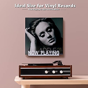 ChooKaChoo Now Playing Vinyl Wall Holder, Vinyl Record Stand Wall Mount, Strong Material and Structure, Easy to Install, White (White)