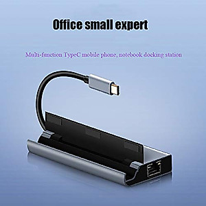 XUNMAIFHB Portable Docking Station,7 in one USB C HUB USB C to HDMI MacBook Computer USB C with Stand & PD Fast Transmission