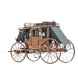 Fascinations Metal Earth Wild West Stagecoach 3D Metal Model Kit