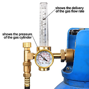 BETOOLL HW9003 Argon/CO2 Mig Tig Flow Meter Gas Regulator Gauge Welding Weld