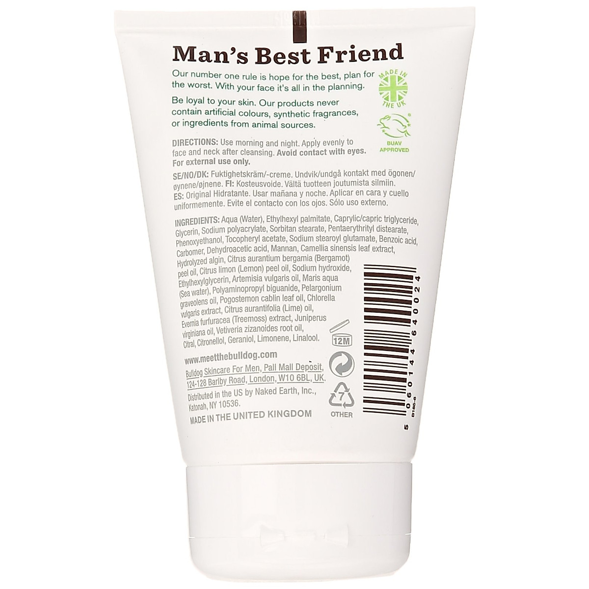 Bulldog Natural Skincare, Original Moisturizer,3.3 Ounce (Pack of 2)