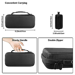 Jusy Compatible with ASUS ROG Ally Handheld Case, Shockproof Scratchproof Waterproof Protective Hard Carrying Storage Bag For ROG Ally 7" (Black)