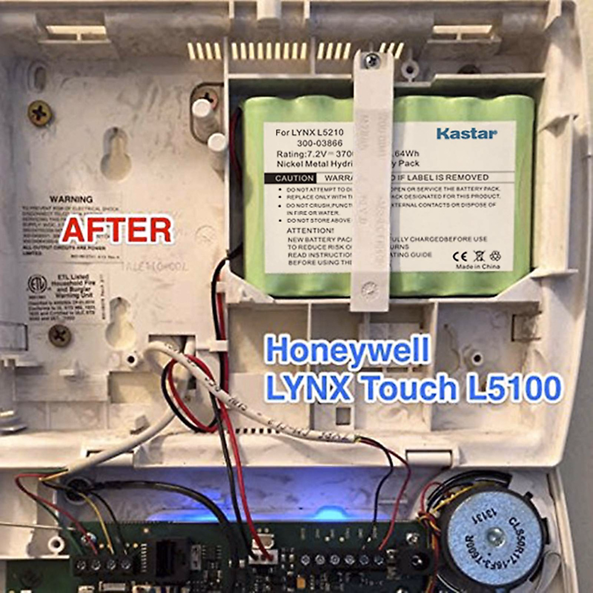 Kastar Battery Replacement for Honeywell Ademco Genuine LYNXRCHKIT-SHA Lynx Backup Battery, 300-03866, LCP500-4B, OSA214, Lynx Plus, Lynx 5100 5200 5210 5300 7000, Lyric Keypad LCP500-L Controller