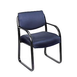 Boss Office Products Fabric Guest Chair in Blue