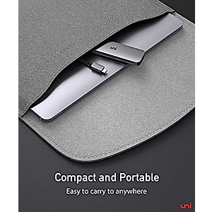 USB C to USB Hub with 100W PD, uni (Slim& Aluminum& Nylon) USB Type C to USB Adapter with Hight Speed 3*USB 3.0, USB-C Power Delivery, Thunderbolt 3 Compatible with MacBook Pro, XPS, Pixelbook