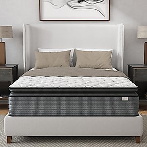 NapQueen 14'' Isabella Hybrid Pillow Top King Mattress, Medium Firm Support, Motion Isolation, CertiPUR-US Certified, Made in USA