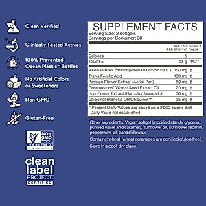 HUM Mighty Night - Nighttime Skin Supplement with Moisturizing Ceramides + Anti Aging CoQ10 and Ferulic Acid to Promote Skin Cell Turnover Overnight - Nighttime Beauty Vitamins for Women (60 Softgels)