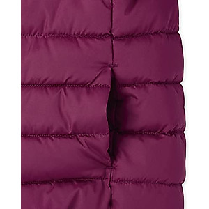 The Children's Place Girls' Medium Weight Puffer Jacket, Wind, Water-Resistant, Rose Parade, Small (5/6)