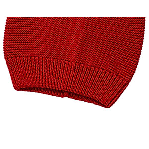 LLmoway Toddler Beanies Girls Infant Boy Knit Hat Kids Christmas Hats Baby Slouchy Cotton Cap Red