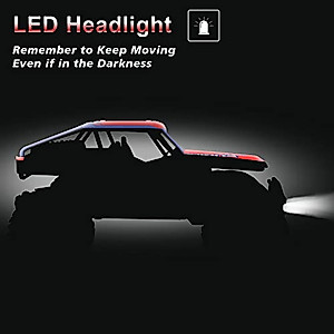 IVGUI Remote Control Car for Boys 8-12 & Age 4-7, 12 Mph High Speed Off Road 2.4Ghz All Terrains RC Truck with LED Headlight & 2 Rechargeable Batteries, 1:16 RC Monster Truck, Kids Car Toys