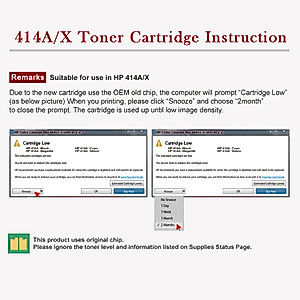 414X Toner Cartridges 4 Pack Compatible Replacement for HP 414X W2020X 414A W2020A with HP Color Laserjet Pro MFP M479fdw M454dw Printer (Black Cyan Yellow Magenta)