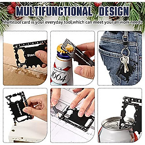 Multi purpose survival Pocket tool - 43 in 1- wallet credit card size Ninja Tactical Multitool Christmas Gifts Stocking Stuffers for Men (BEST HUSBAND EVER)