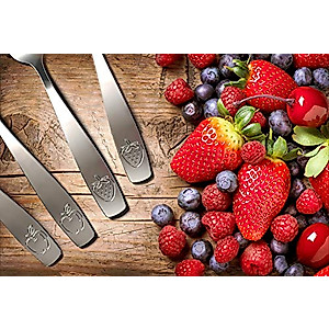 6 Piece Stainless Steel Kids Silverware Set - Child and Toddler Safe Flatware - Kids Utensil Set - Metal Kids Cutlery Set (Includes 3 Small Kids Spoons & Kids 3 Forks)