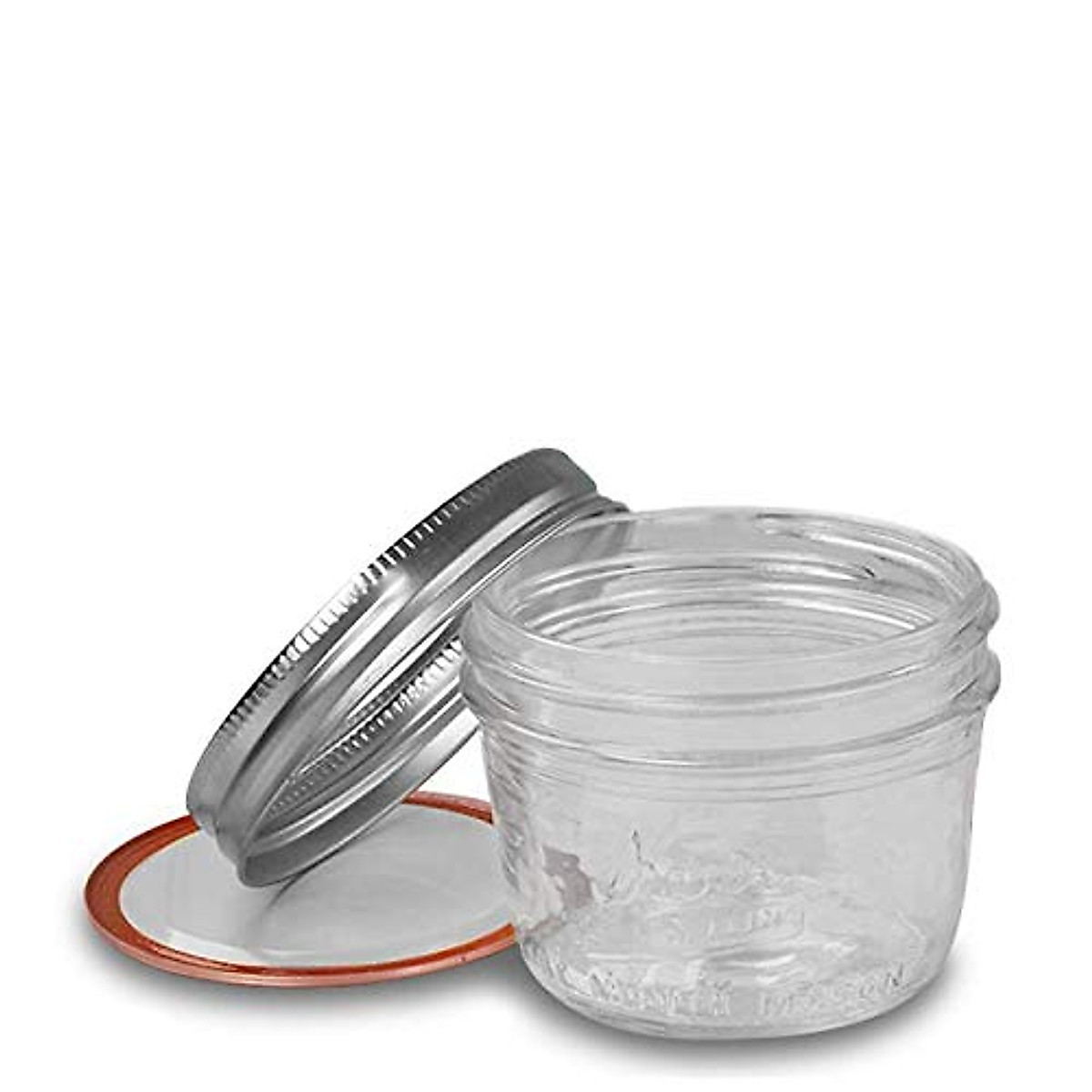 Kerr Wide Mouth Half-Pint Glass Mason Jars 8-Ounces with Lids and Bands 12-Count per Case (1-Case)