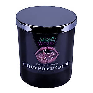 Naturally Wicked Spellbinding Candle | Scented Crystal Spell Candle | Inc Unique Candle Gift Box (Sex)