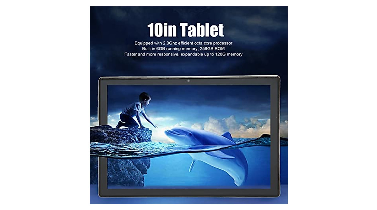 RTLR 4G Calling Tablet Green 10in IPS Screen for Travel & Entertainment