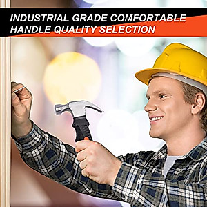 12 PCS Small Hammer 8 Ounce Mini Stubby Hammer for Women Men, Small Claw Hammers Lightweight Melt Claw Hammers Tool for Home Repair, Building, Household Work, Crafts Handmade Outdoor Camping, Tent Kit