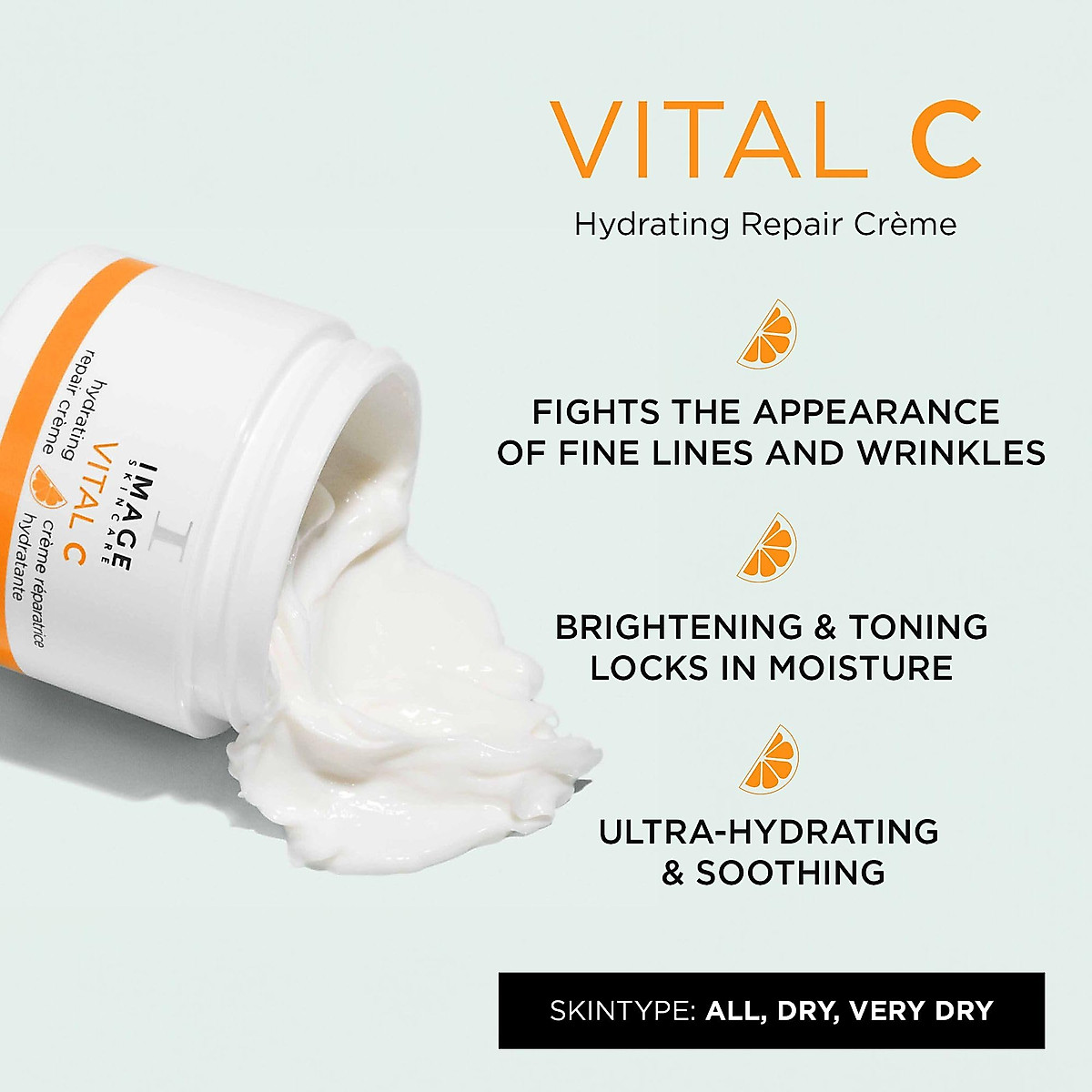 IMAGE Skincare, VITAL C Hydrating Repair Cr?me, Anti-Aging Face Night Cream with Hyaluronic Acid, 2 fl oz