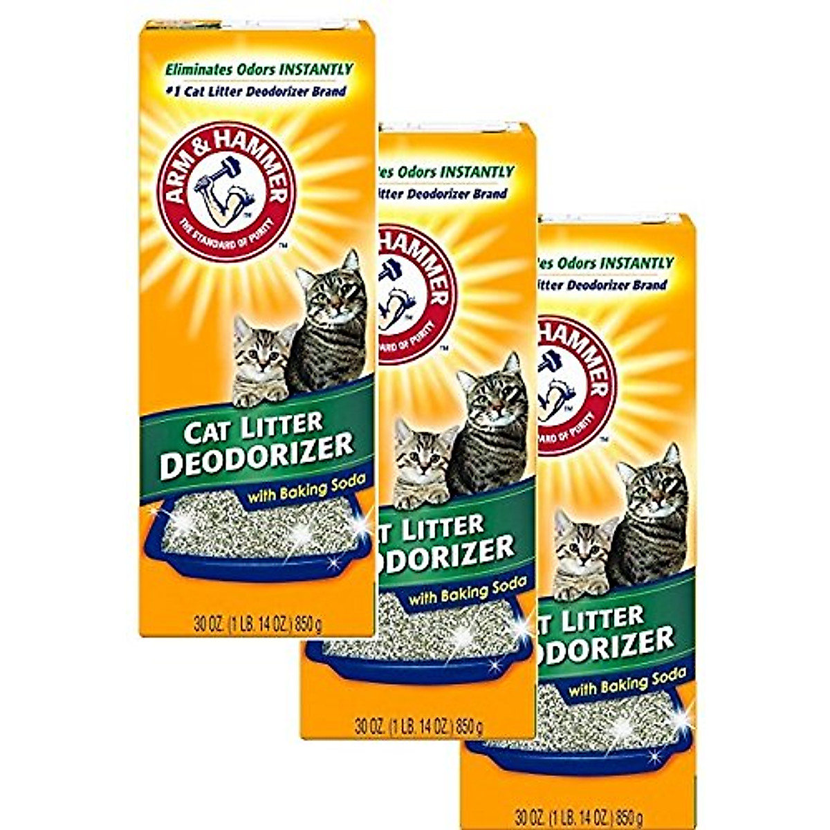 Arm & Hammer Multiple Cat Litter Deodorizer with Baking Soda (3 Pack)